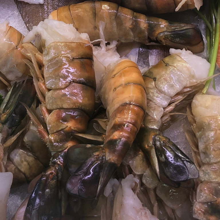 Extra Large Shell on King Prawns - Hodgson Fish